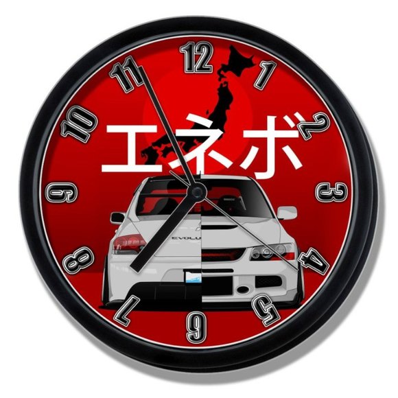 Clock | Wall Decor | Mitsubishi Lancer Evolution Wall Clock New | Poshmark
